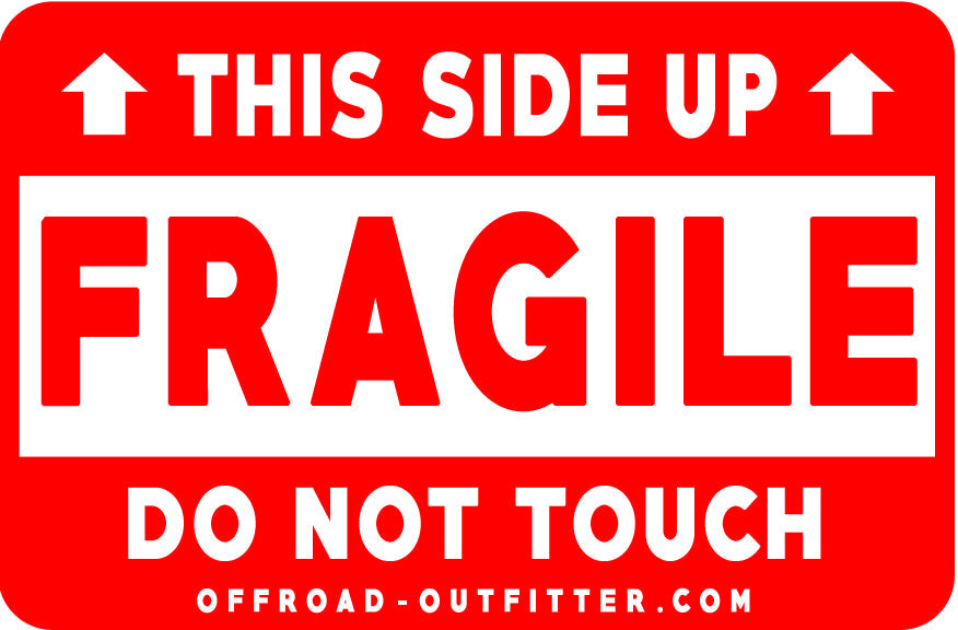 Fragile Do Not Touch Decal – Guild Outfitters