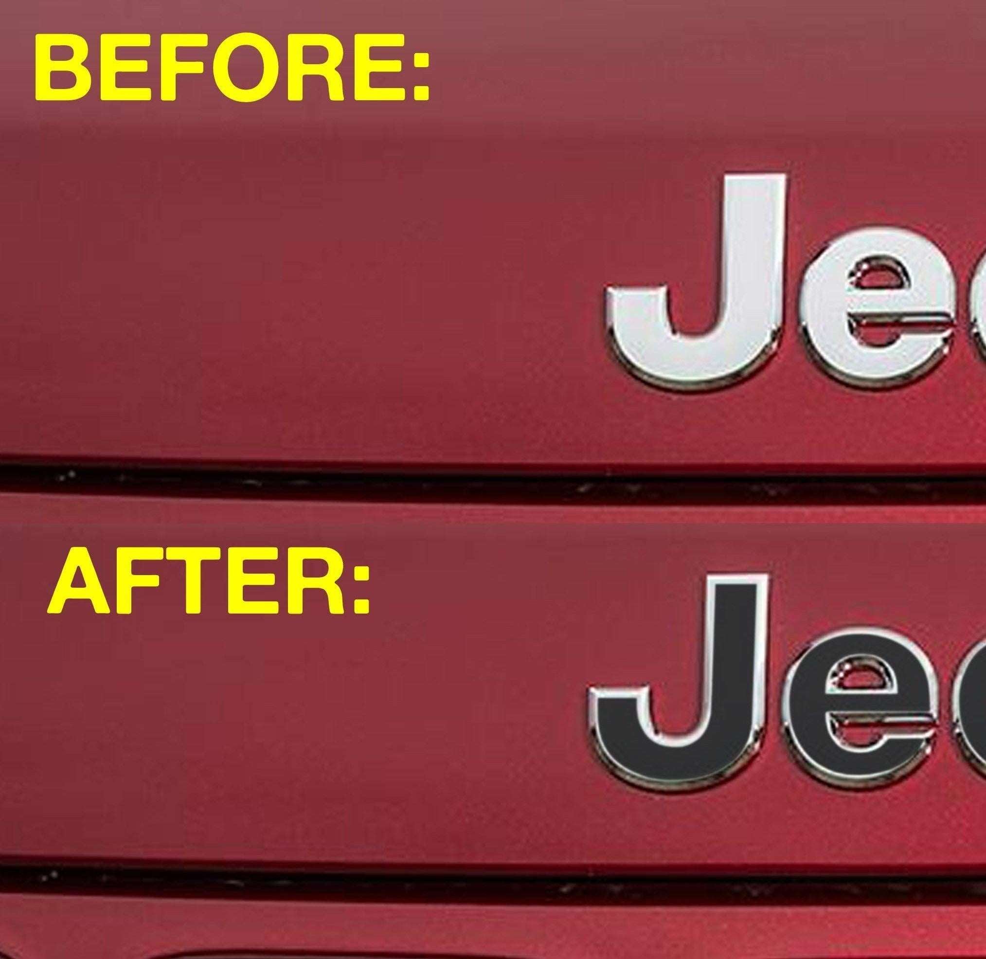 Premium Cast Vinyl Decal Letter Inlays for 2014-2021 Grand Cherokee Ho ...